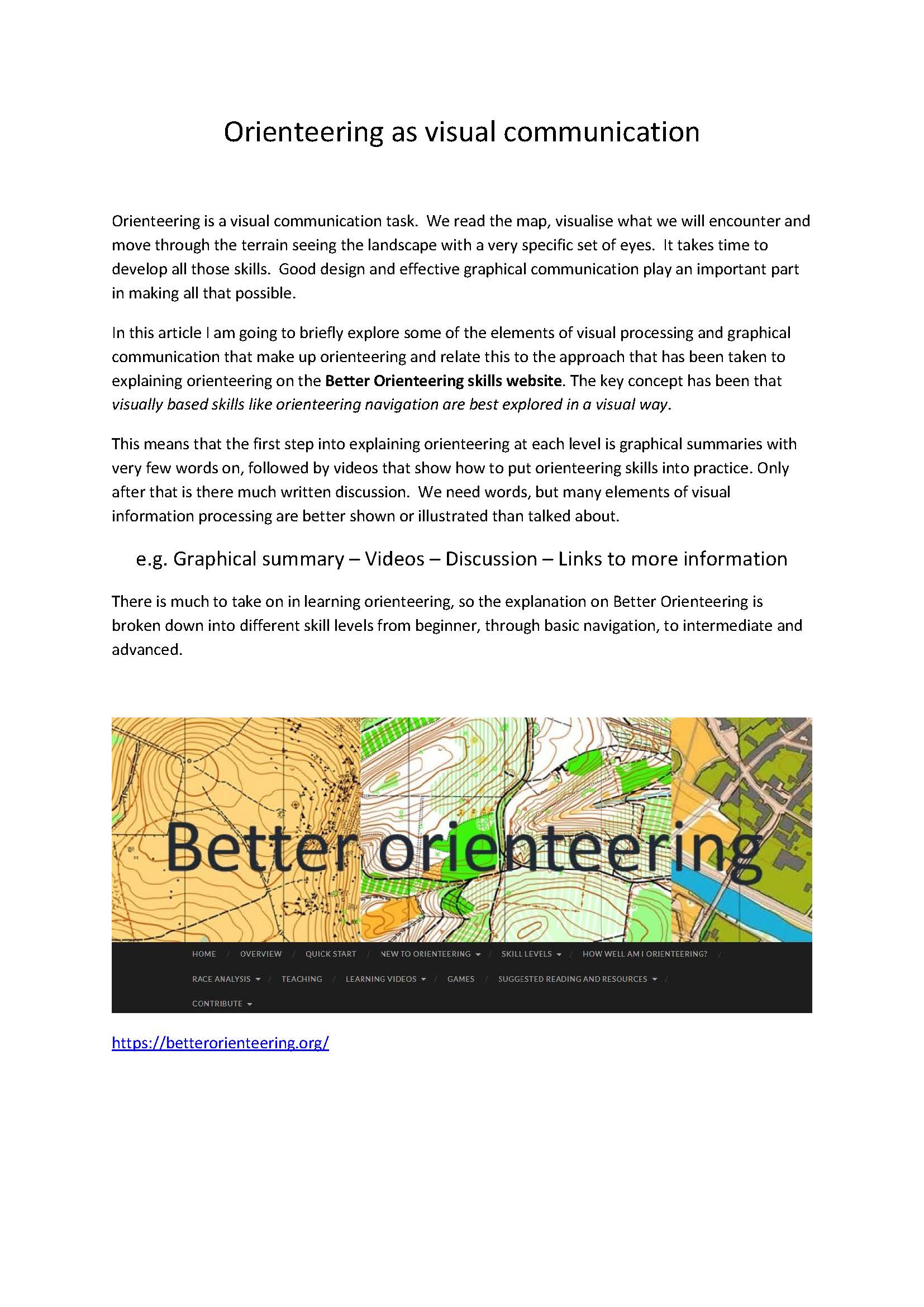 Further articles on skills | Better Orienteering